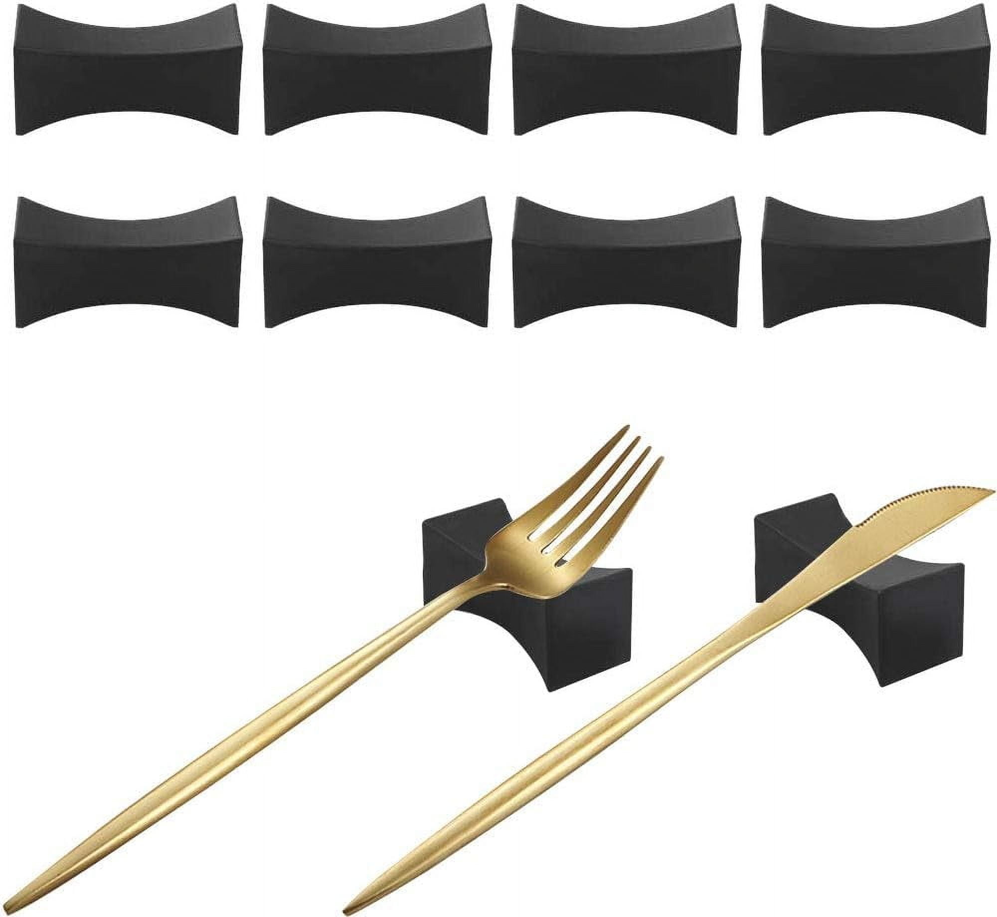 Cutlery Caddy, Gold Plastic Silverware Organizer, Elegant Design for ...