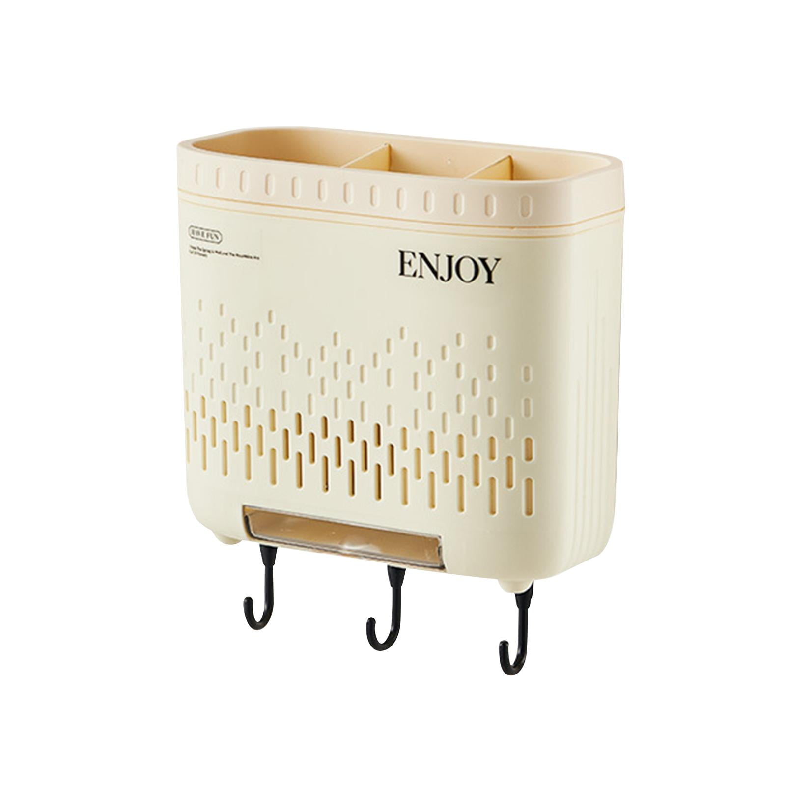 Cutlery Drainer Cutlery Organizer Hanging Rack with Hooks Chopstick ...