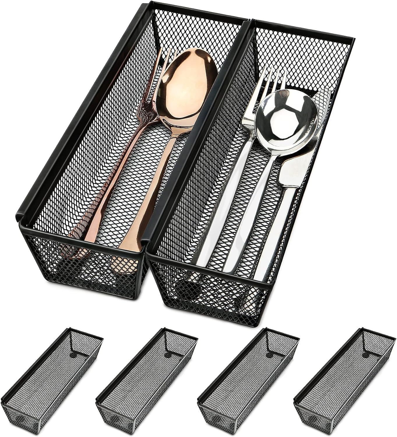 Cutlery Drawer Organiser Cutlery Tray for Kitchen Utensils and ...
