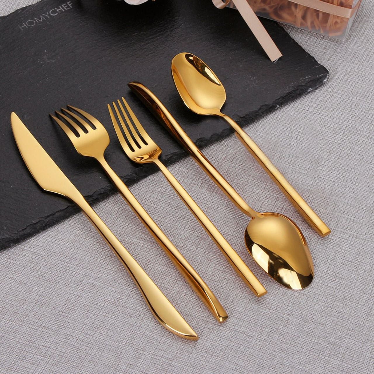 Cutlery Set 20 Pieces Stainless Steel Silverware Set, Dining Modern ...
