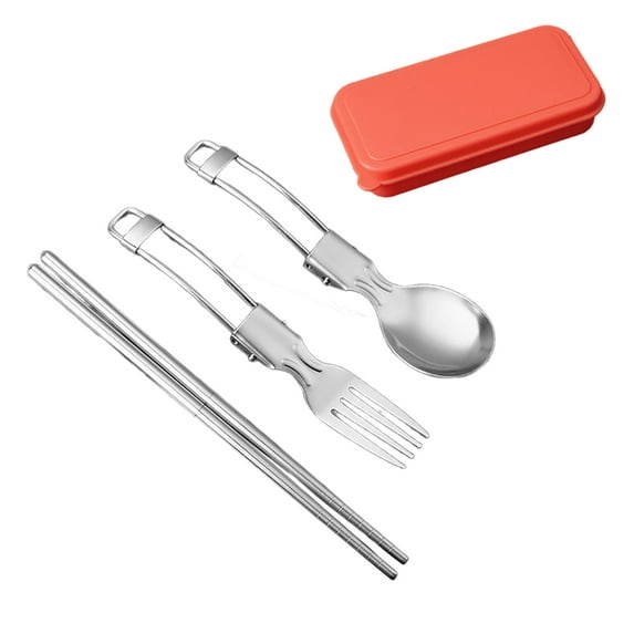 Cutlery Set with Box, Stainless Steels Chopsticks and Fork Flatwares ...