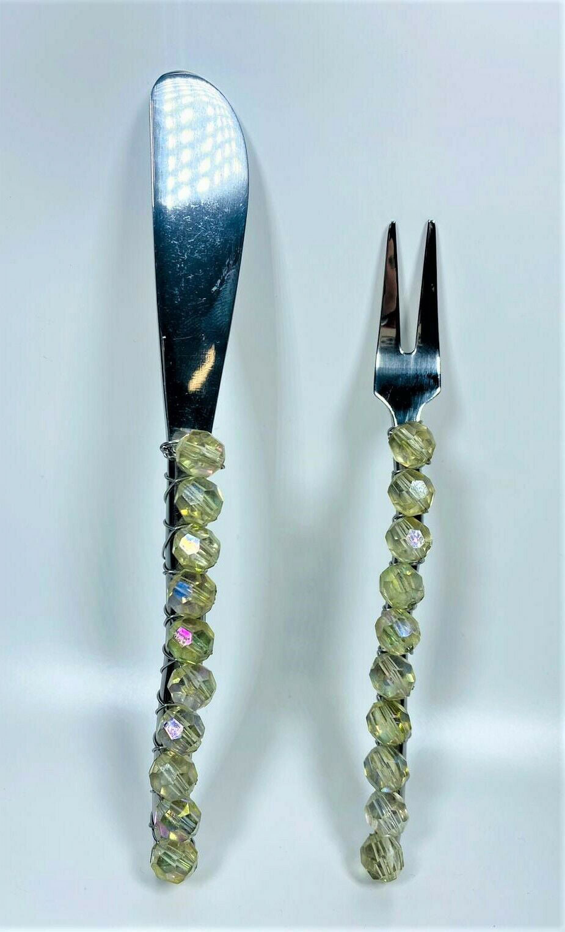 Cutlery Steak Rib Set Meat Fork & Knife Stainless Steel - Citrine ...