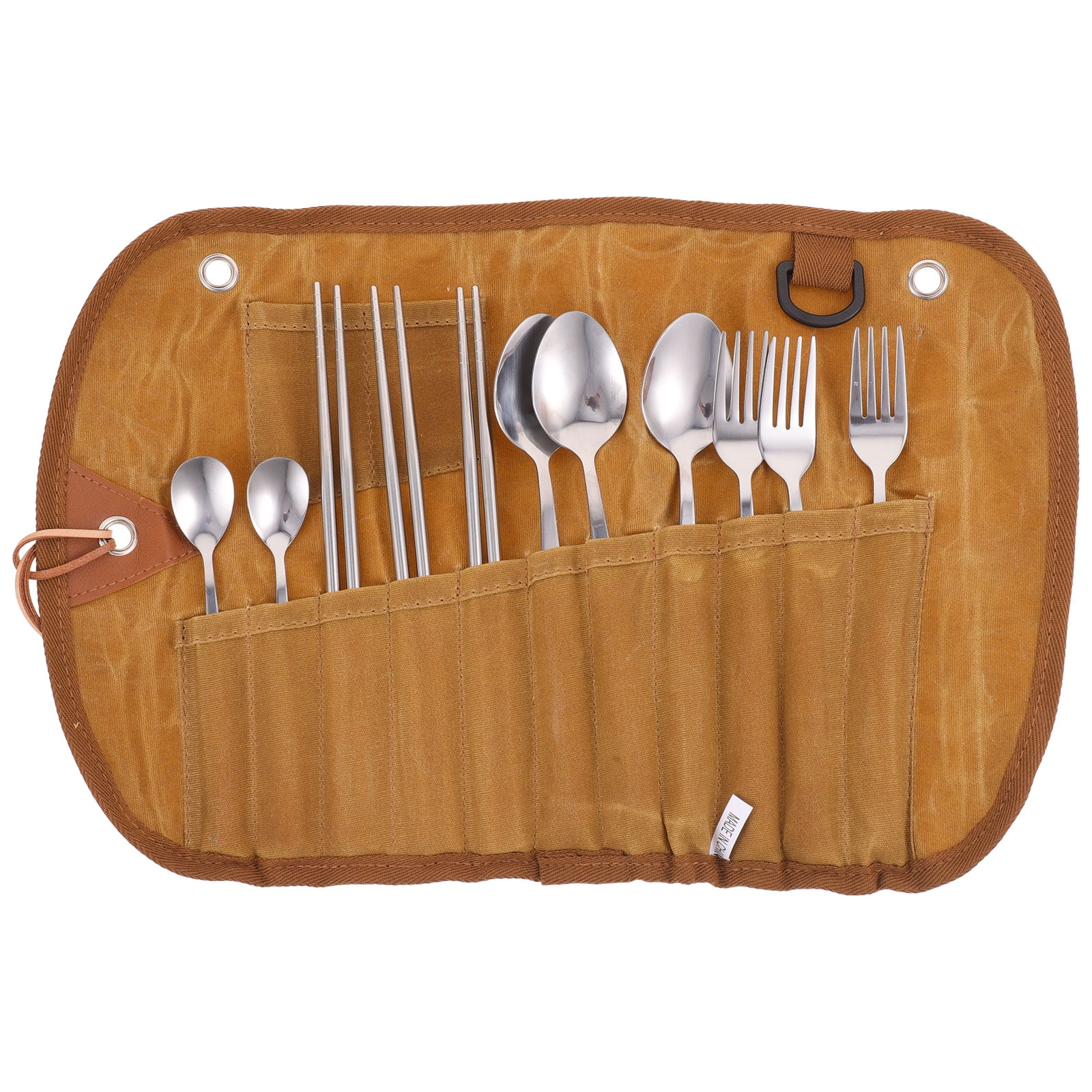 Cutlery Storage Bag Kitchen Tools Portable Flatware Outdoor Grill ...