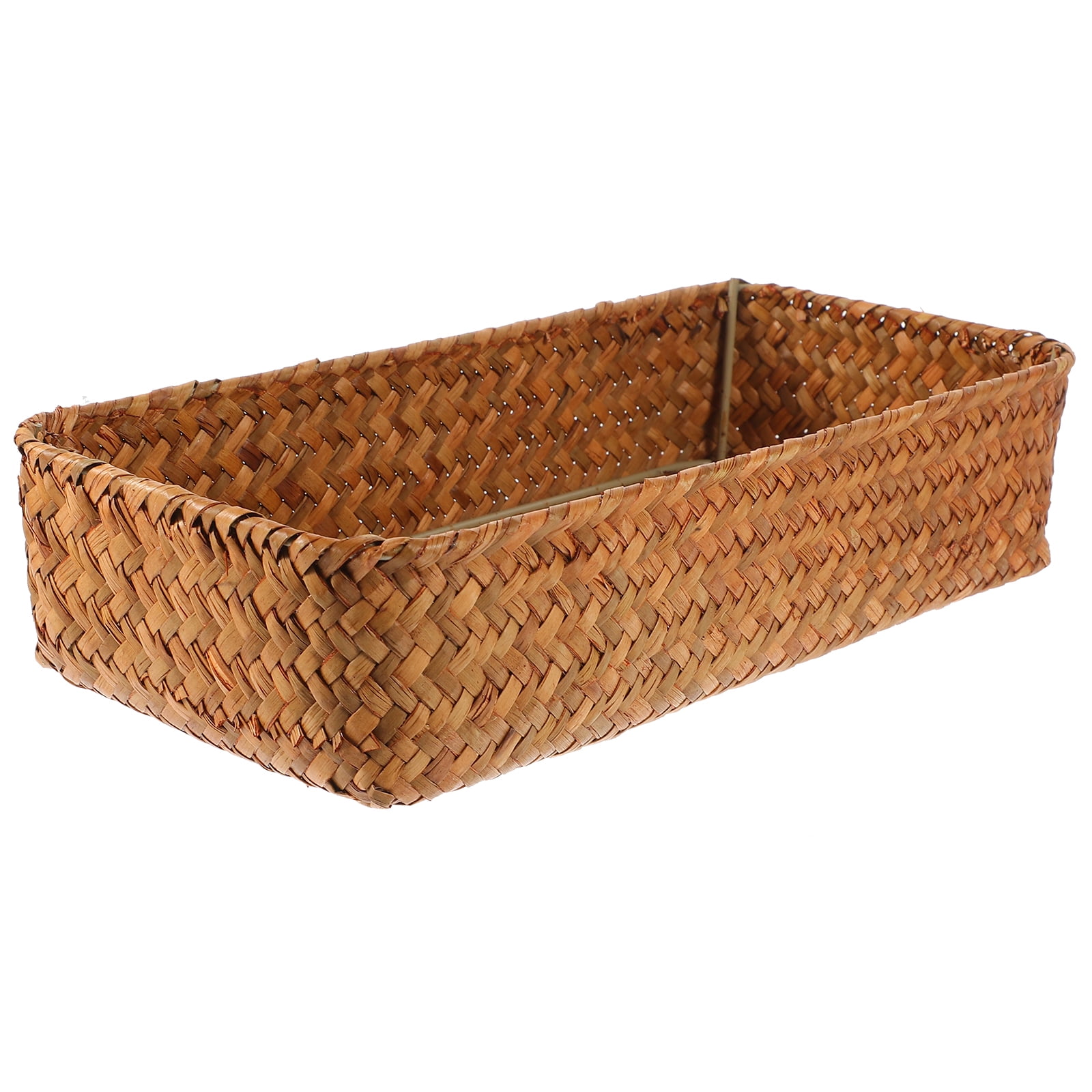 Cutlery Storage Basket Hamper Silverware Creative Woven Bread Desk ...