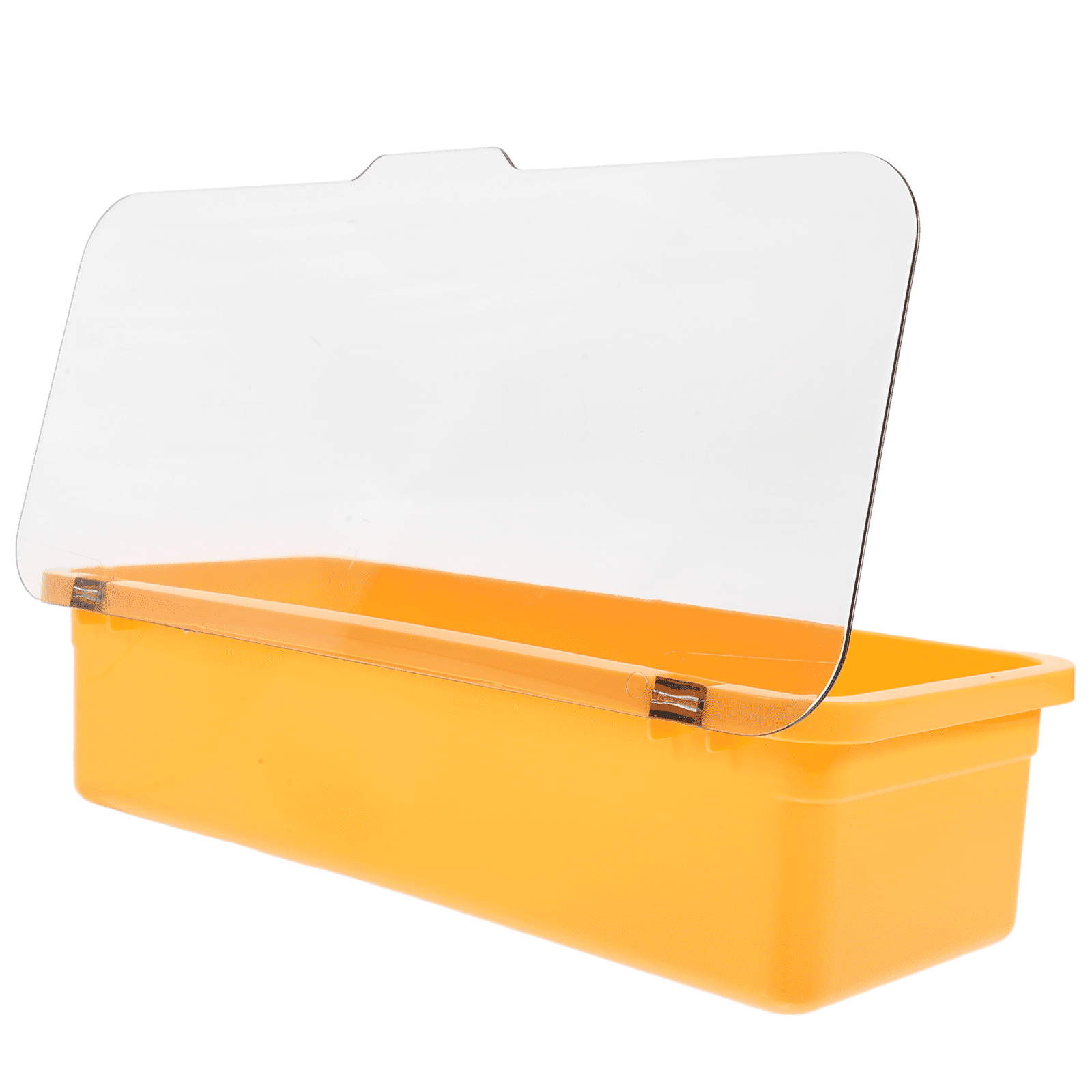 MEIBUTYUP Yellow PP Cutlery Tray with Lid Modern Kitchen Utensil Holder ...