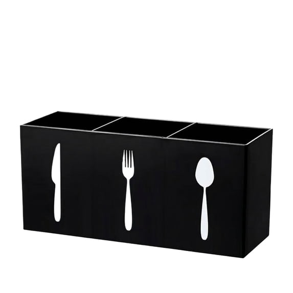 Cutlery Storage Organizer Bin Silverware Caddy Countertop Knife Spoon ...