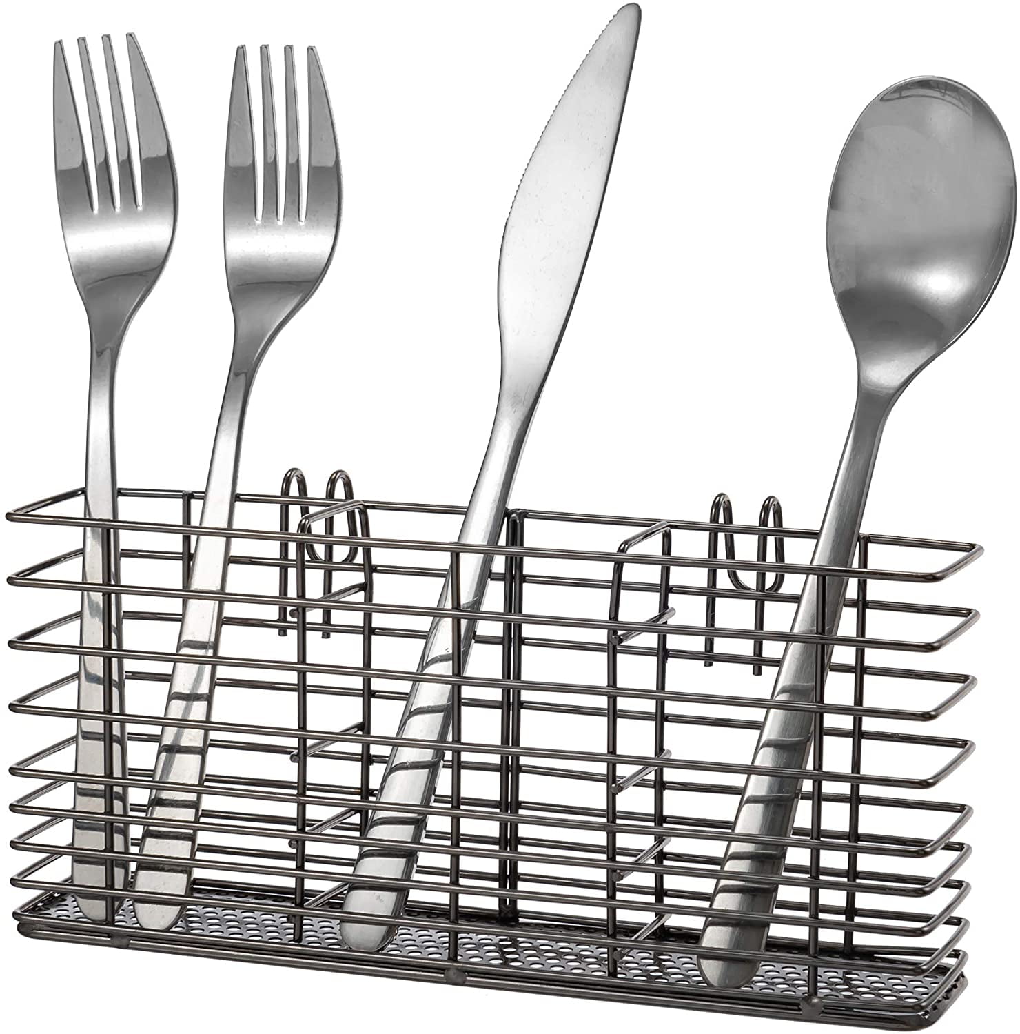 Cutlery Utensil Silverware Drying Rack, Flatware Storage Solution ...