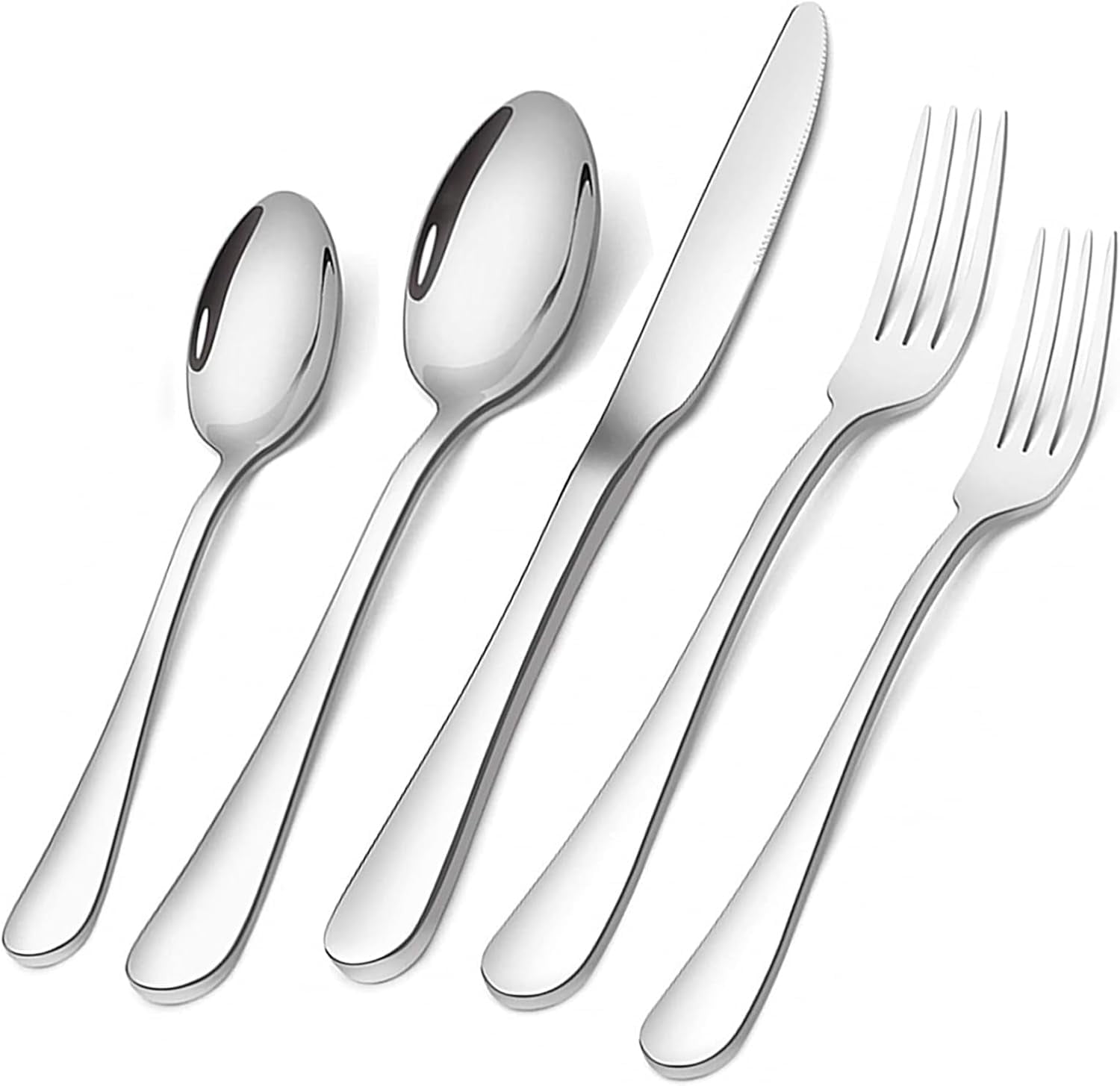Cutlery set, stainless steel cutlery, including upgraded knife, spoon ...