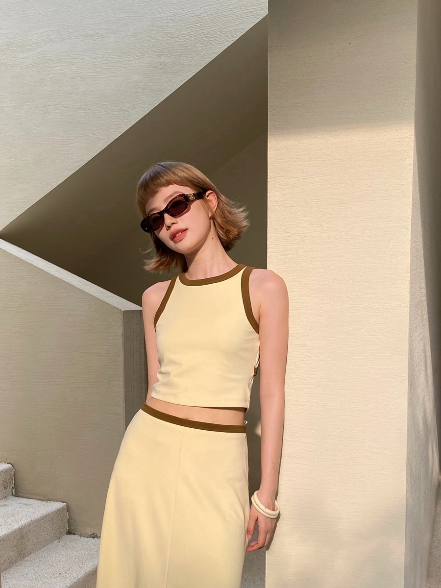 Cutout Color-Block Cami Top - Walmart.com