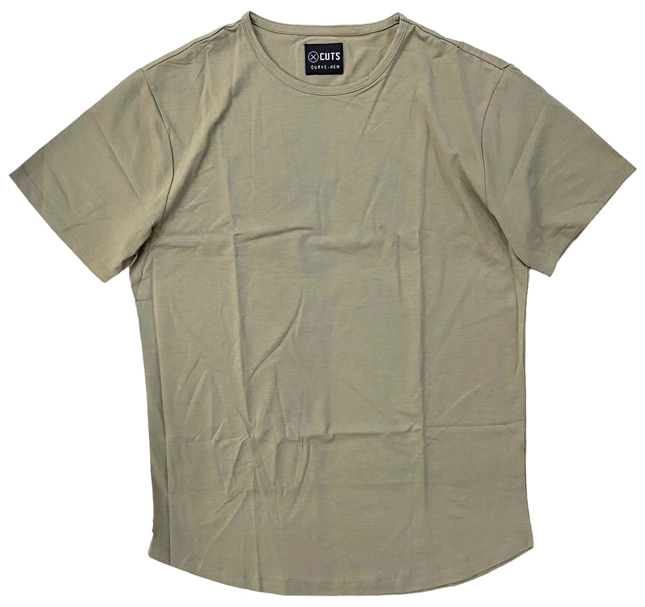 Cuts Clothing Men's Curve Hem Crew Neck Signature Slim Fit PYCA Pro Tee ...