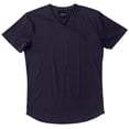 Cuts Clothing Men's Curve Hem V-Neck 4 Way Stretch Tee T-Shirt (X-Large ...