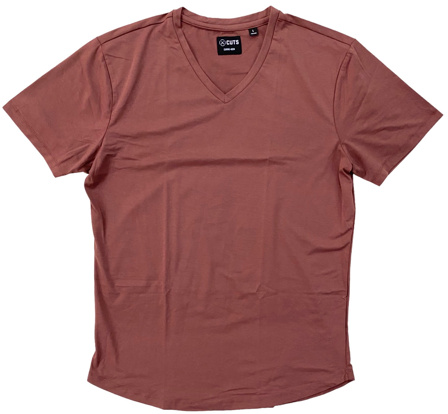 Cuts Clothing Men's Curve Hem V-Neck Signature Slim Fit PYCA Pro Tee T ...