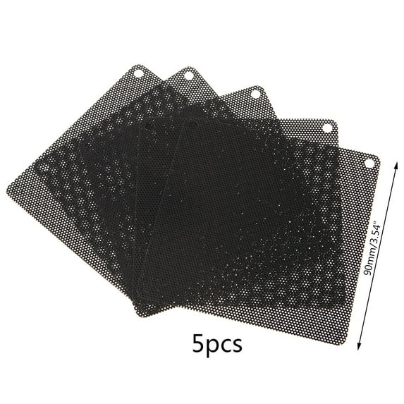 Cuttable Computer Mesh Cover Chassis Cover,90x90mm PVC PC for Case Fan ...