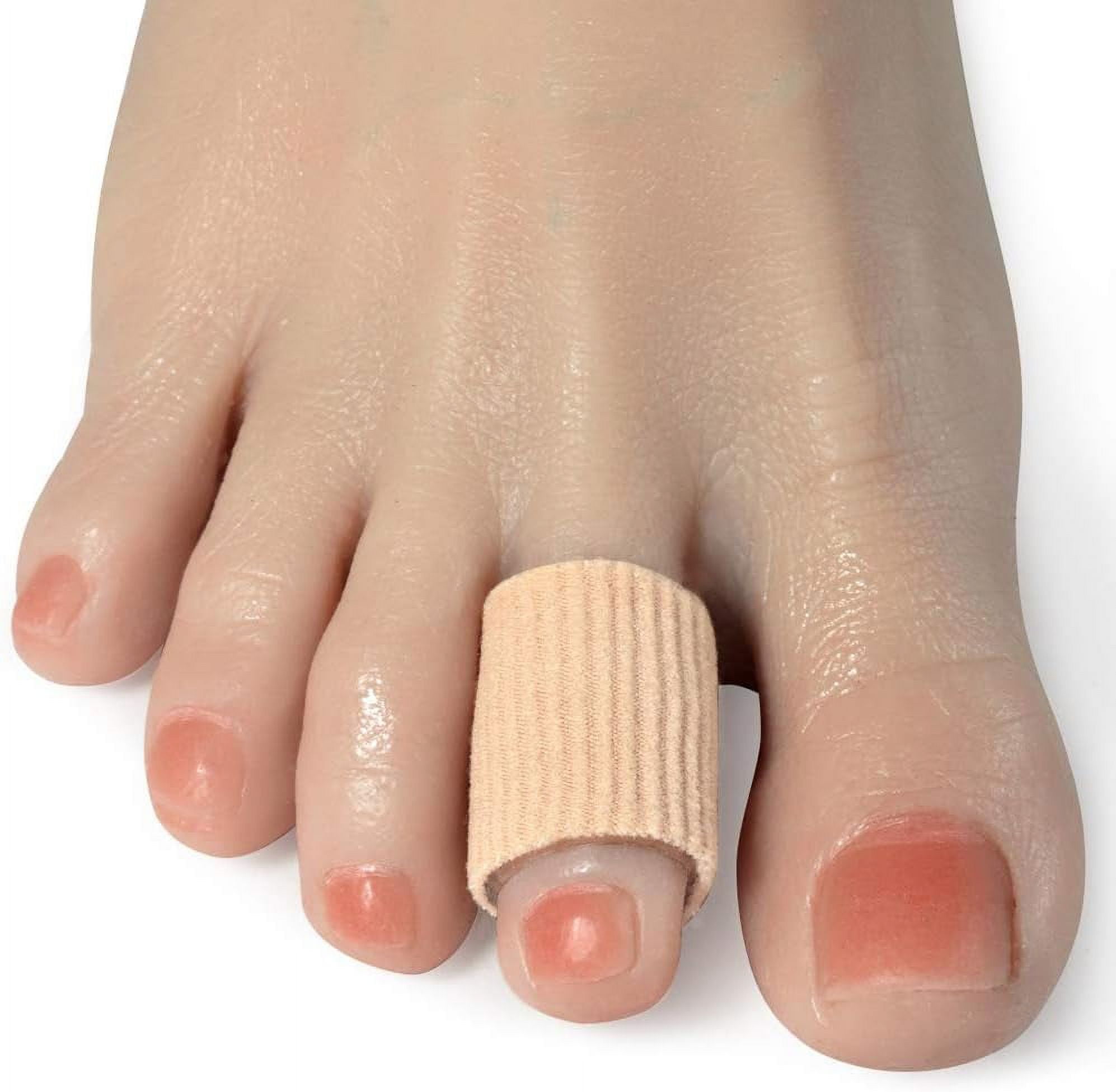 Cuttable Toe Tubes Sleeves 5 Pack Made of Elastic Fabric Lined with ...