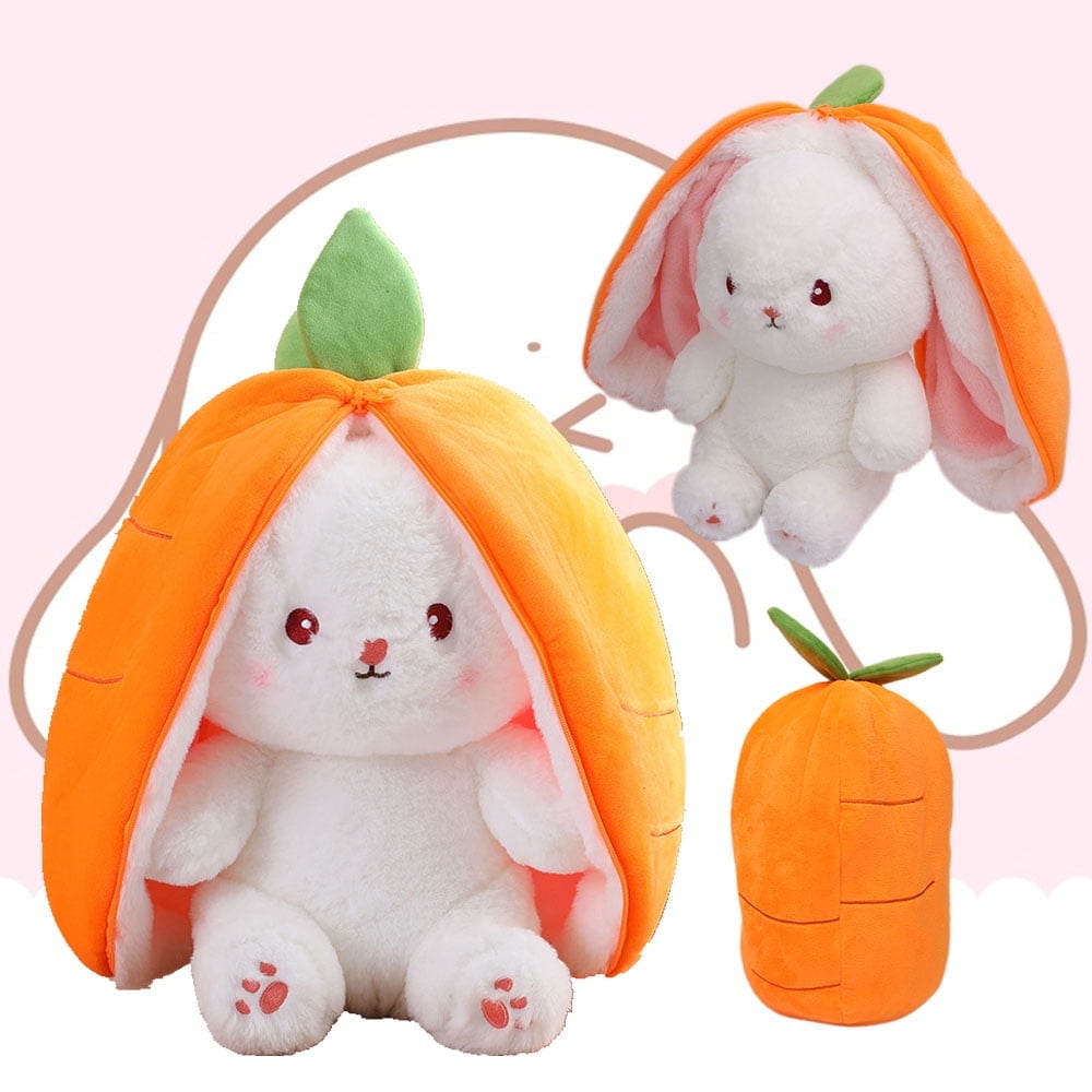 Cutte Carrot Rabbit Plush Toys,Soft Bunny Cartoon Stuff Animals for ...