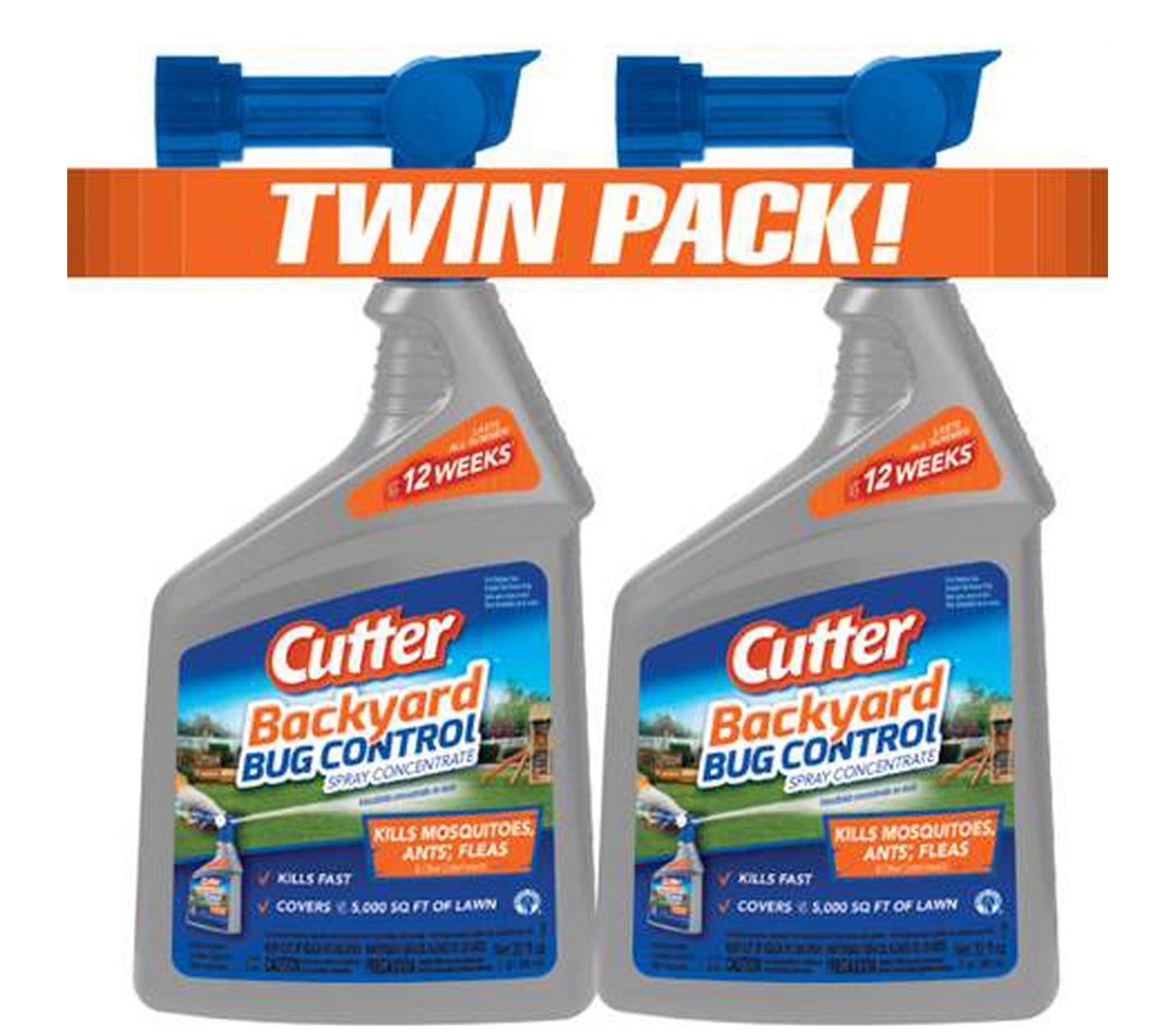 Cutter 32-Oz. Backyard Bug Control Spray Concentrate, 2 pk. - Walmart.com