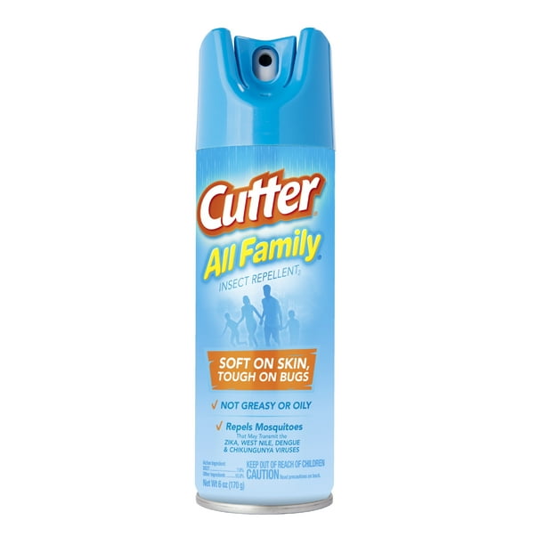 Cutter All Family Insect Repellent, Aerosol Spray, 6-oz - Walmart ...