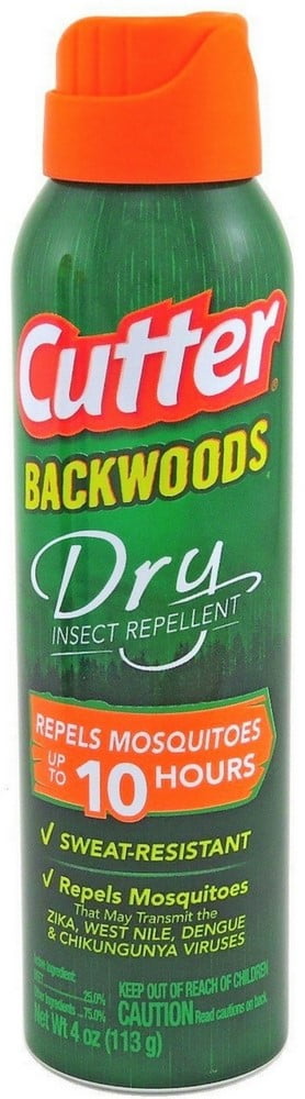 Cutter Backwoods Dry Insect Repellent Spray 4 oz (Pack of 2) - Walmart ...