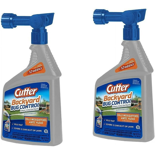 Cutter Backyard Mosquito Control Spray, Outdoor Lawn Repellent, Hose ...