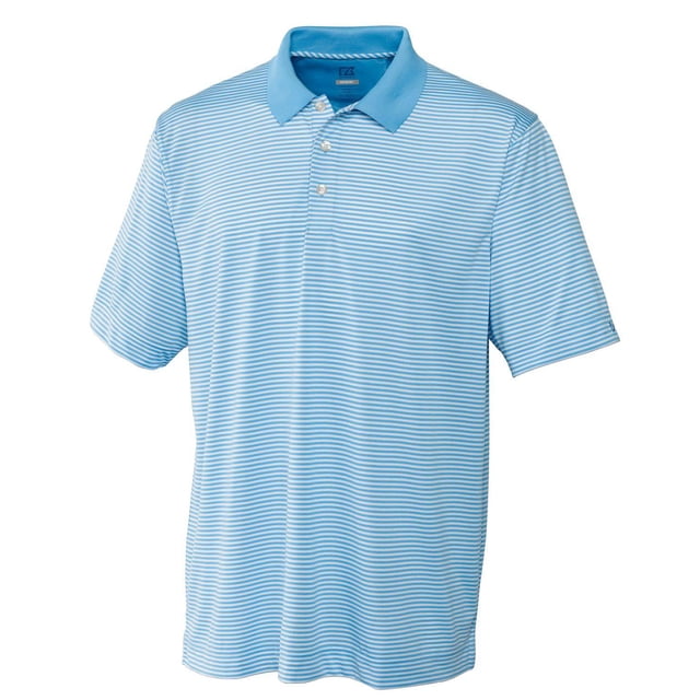 Cutter & Buck Men's Short Sleeve CB DryTec Trevor Stripe Performance Golf Polo Shirt - Walmart.com