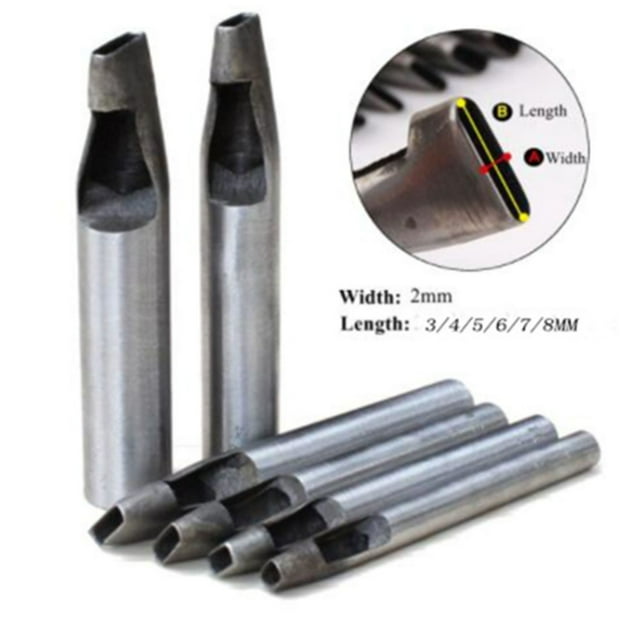 DIY Leather Leder Punch Stanzen Tool Werkzeug Cutter Oval Shape 5mm 6 ...