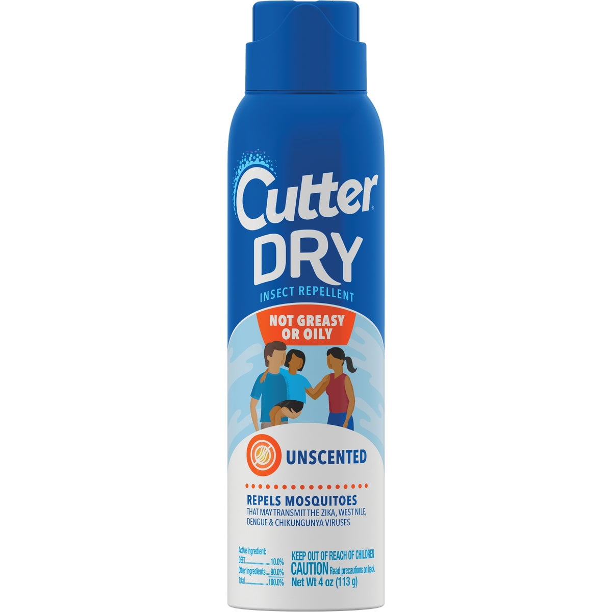 Cutter Dry Not Oily/Greasy Insect Repellent, 4 oz - Walmart.com