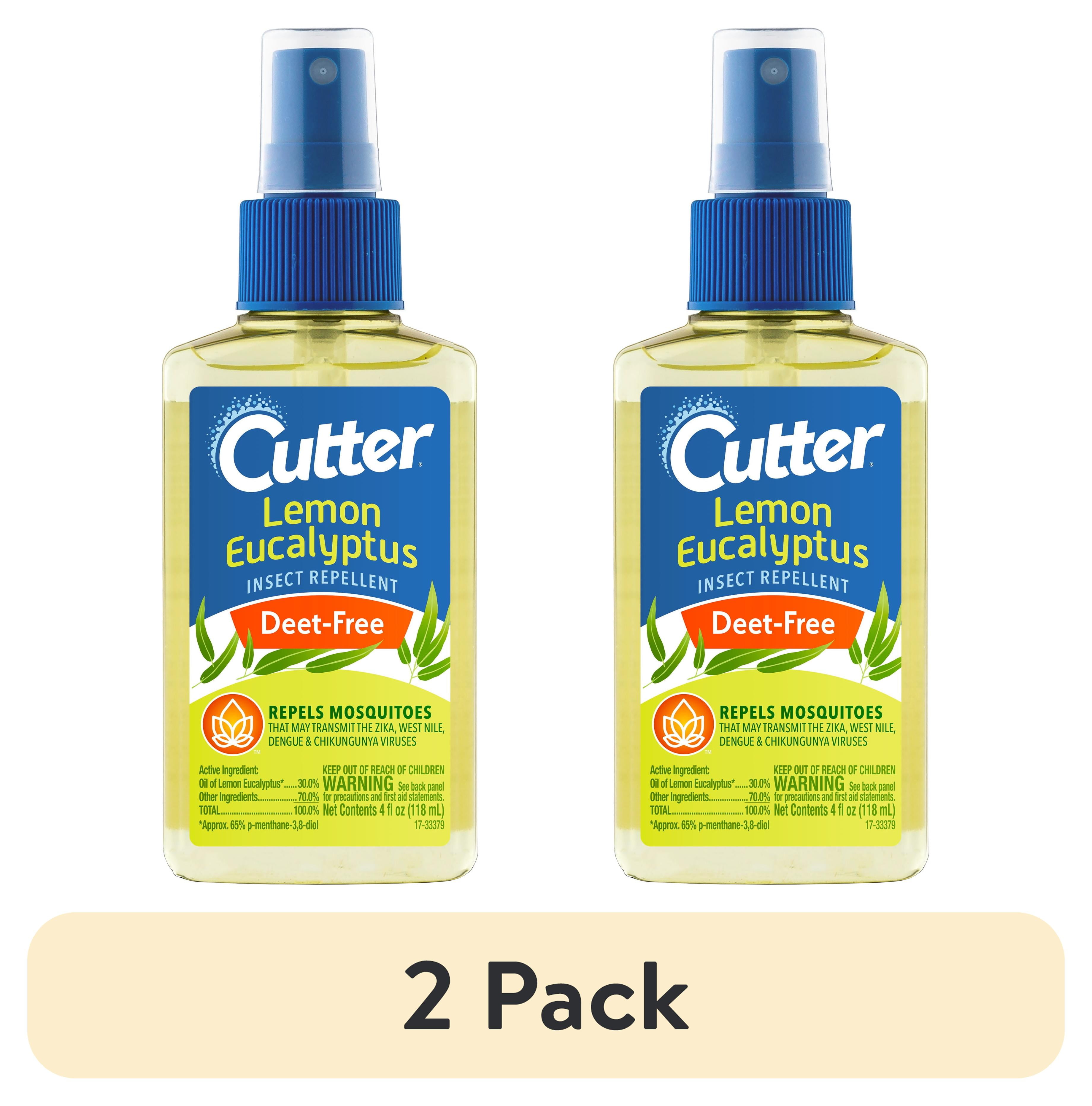 (2 pack) Cutter Lemon Eucalyptus Insect Repellent, DEET-Free Pump Spray ...