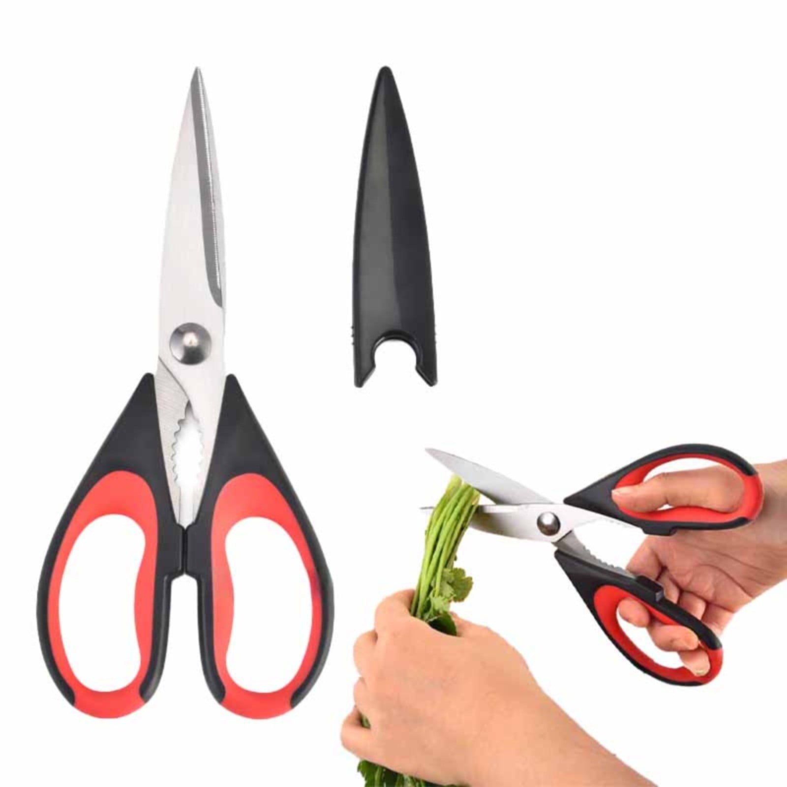 Cutter Miayilima Polishing Stone Kitchen Scissors with Protective Cover ...