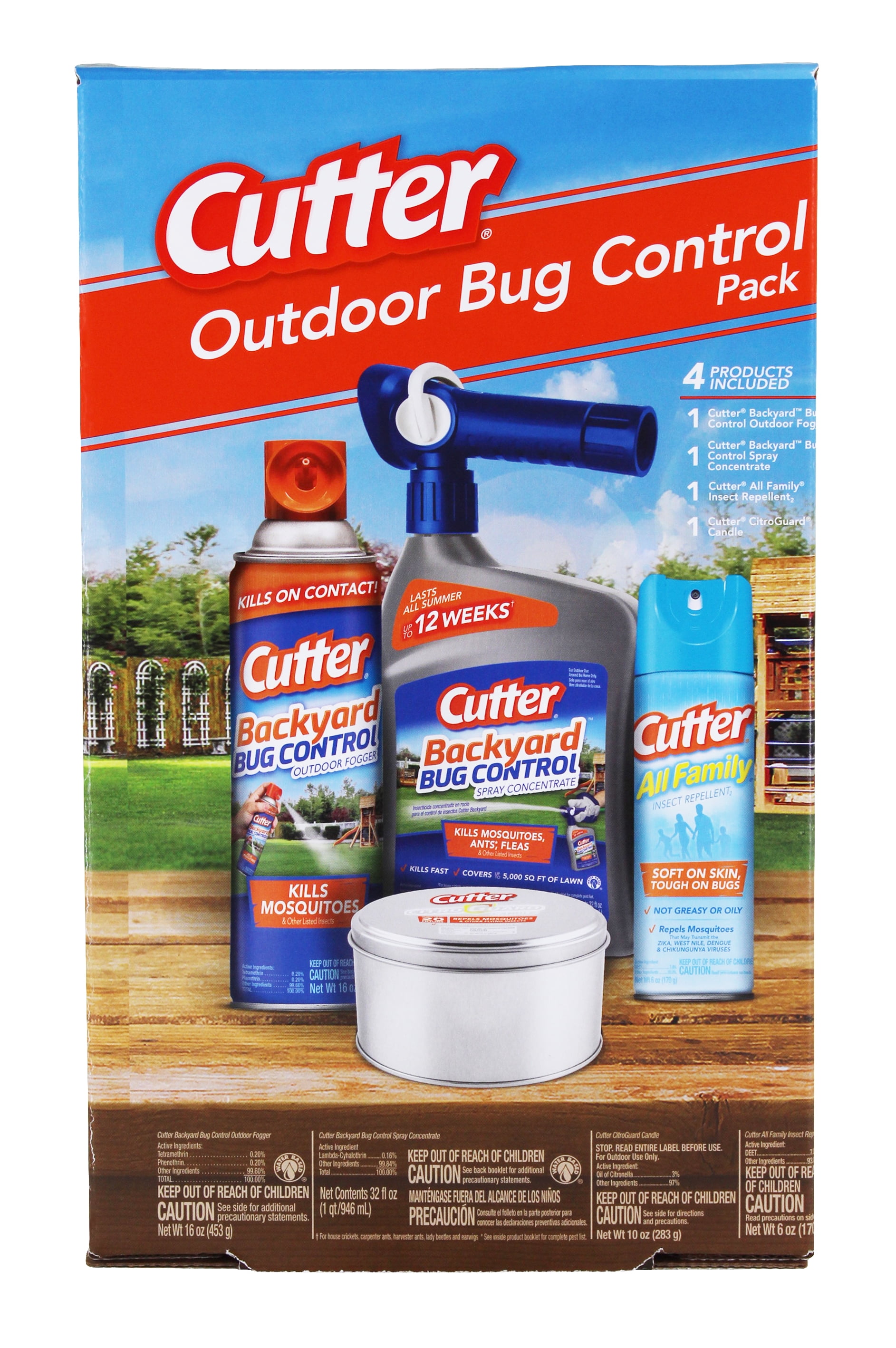Cutter Outdoor Bug Control Pack (#249784) - 4 different products in one ...