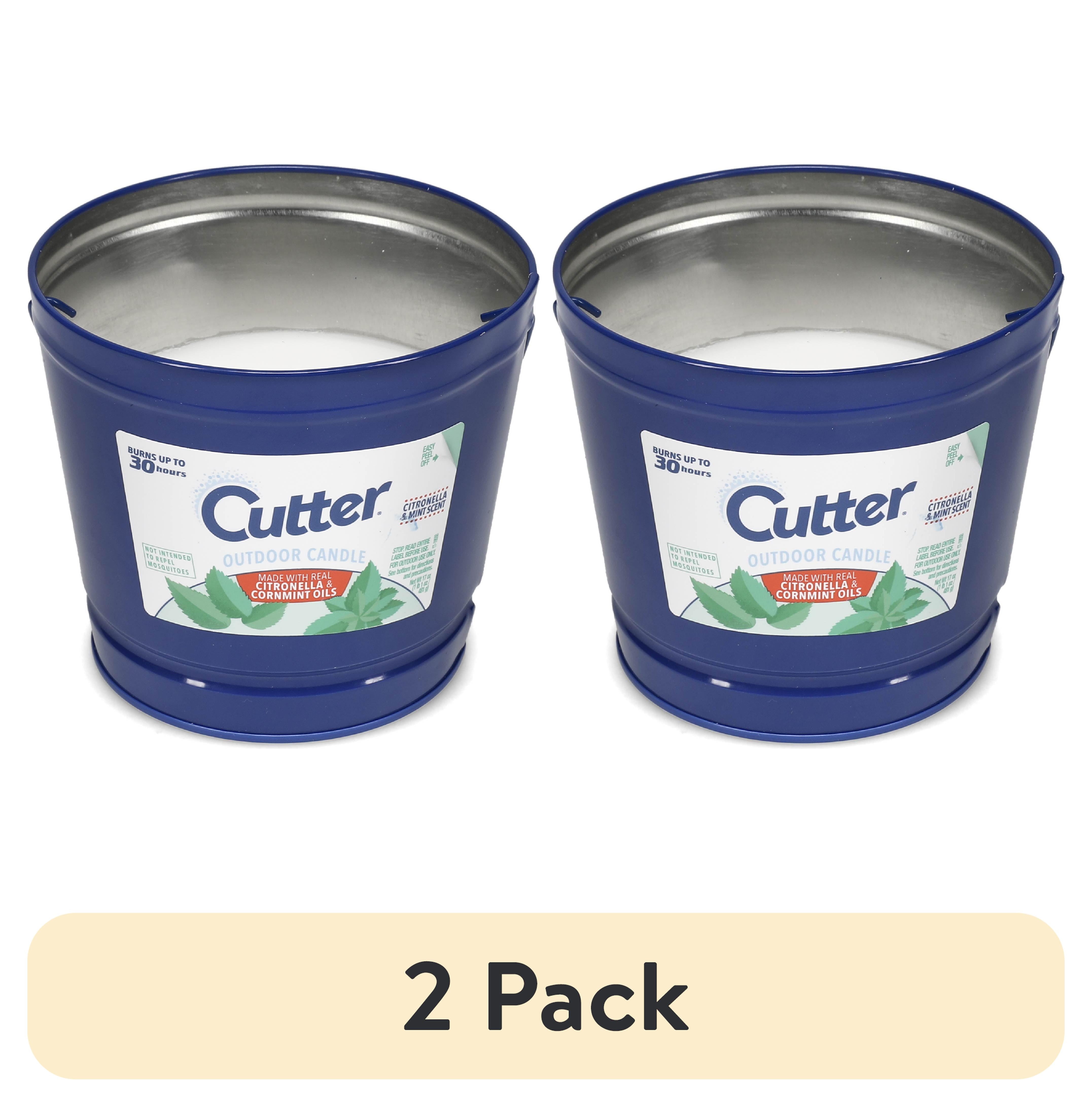 (2 pack) Cutter Outdoor Scented Candle Citronella & Mint Scent Brings ...