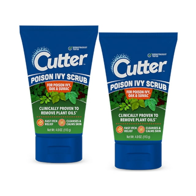 Cutter Poison Ivy Scrub For Poison Ivy, Oak, & Sumac, 4 Ounces - Pack ...