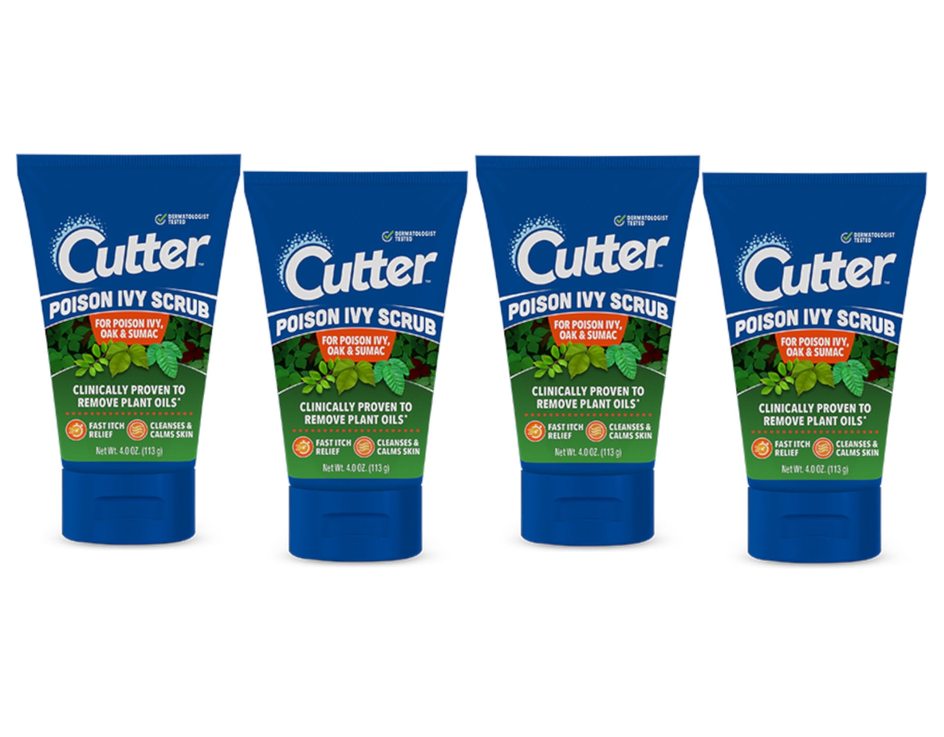 Cutter Poison Ivy Scrub For Poison Ivy, Oak, & Sumac, 4 Ounces - Pack ...