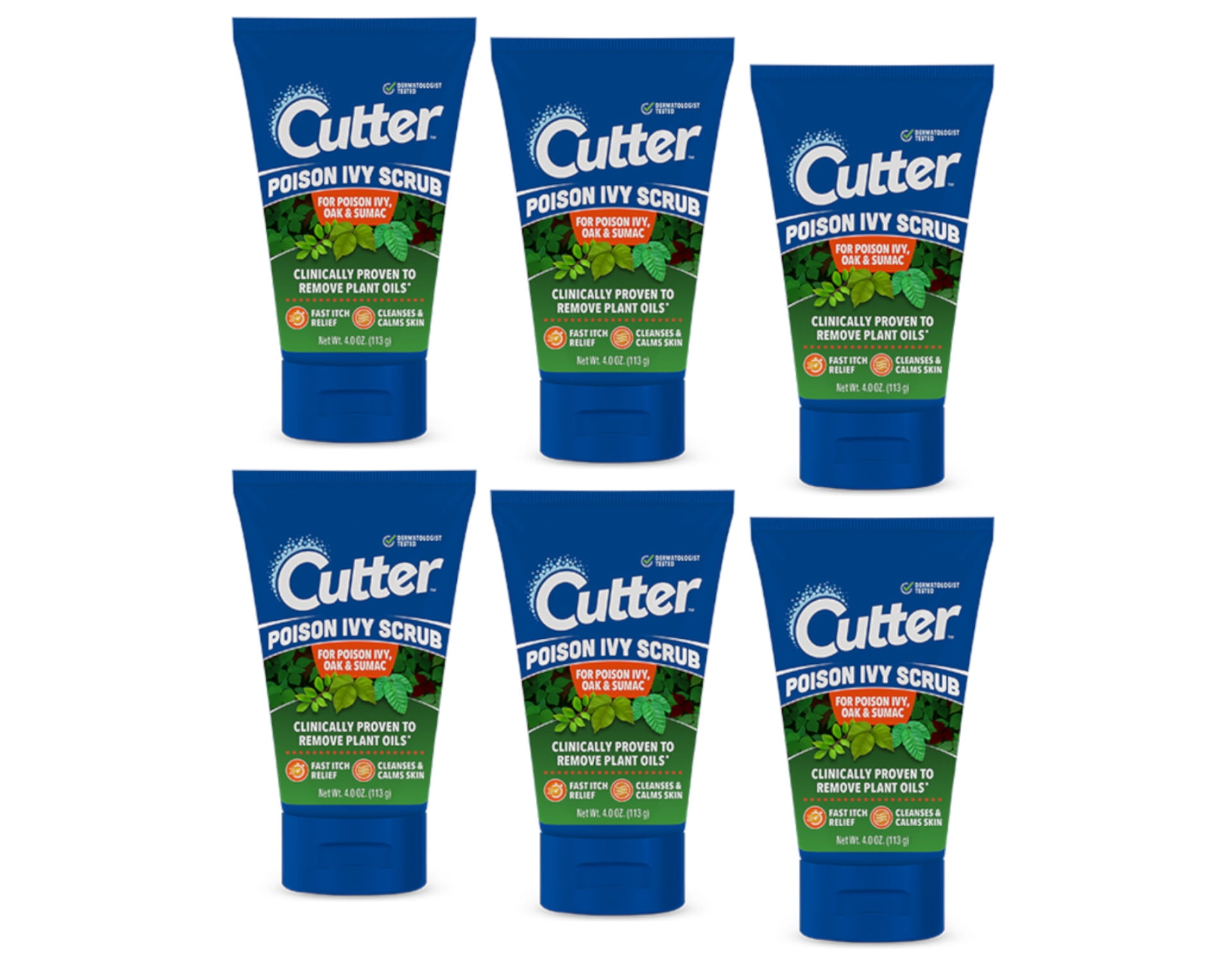 Cutter Poison Ivy Scrub For Poison Ivy, Oak, & Sumac, 4 Ounces - Pack ...