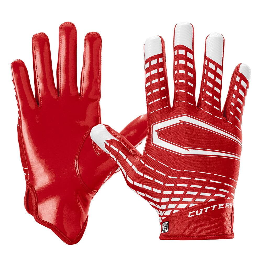 Cutters Rev 5.0 Adult Receiver Gloves Red Large - Walmart.com