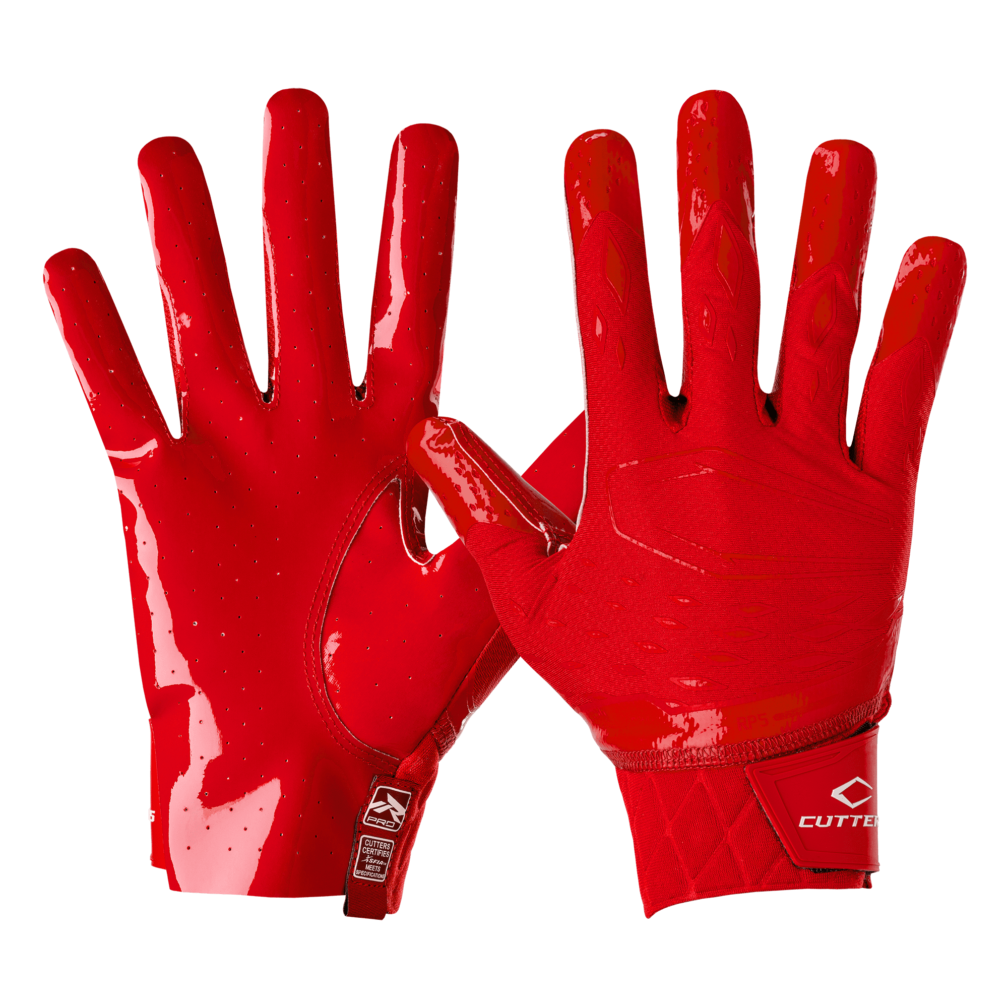 Cutters Rev Pro 5.0 Receiver Gloves Solid Red M - Walmart.com