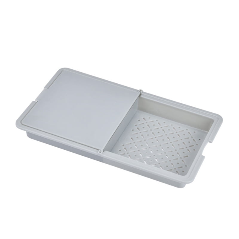 Cutting Board 180 Degrees Rotation Double-sided Drain Hole Storage Tray ...