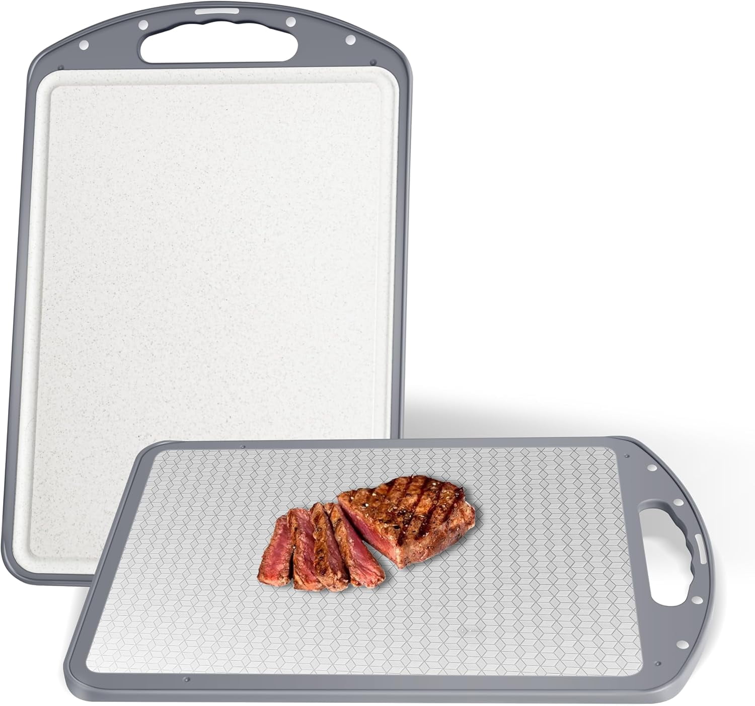 Cutting Board Double Sided, 304 Stainless Steel Cutting Board & Wheat ...