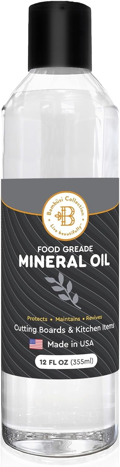 Cutting Board Oil - 12oz Food Grade Mineral Oil for Wood Cutting Board ...