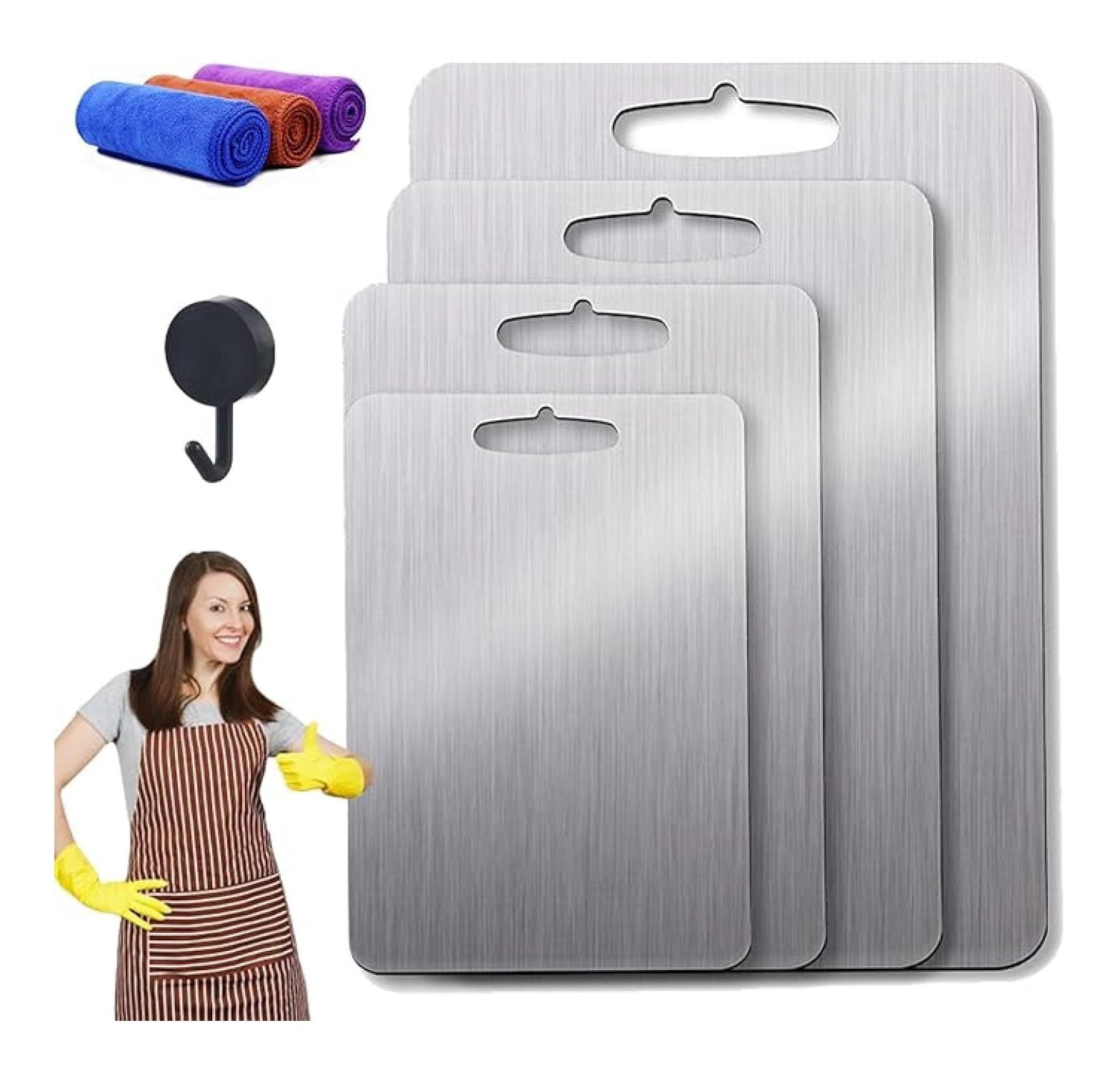 Cutting Board, Pure Titanium Cutting Board for Kitchen, 100% Pure ...