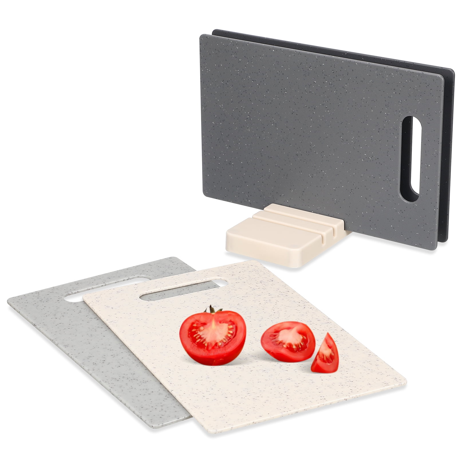 Cutting Board Set For Meat Plastic Boards Kitchen Vegetable Bracket 4 ...