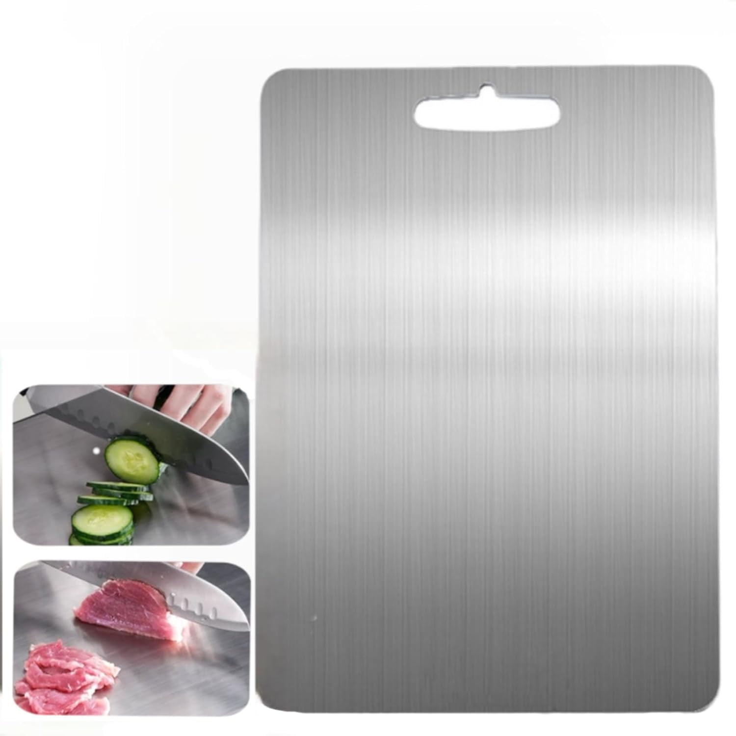 Cutting Board, Stainless Non Stick Chopping Board, Double Sided & Food ...