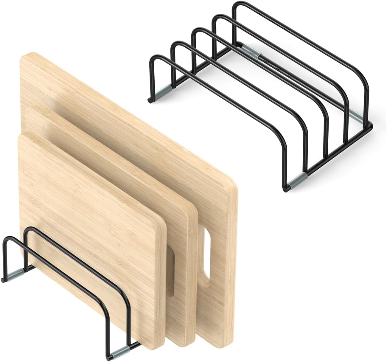 Cutting Board Storage Rack, Compact Cutting Board Organizer, Chopping ...