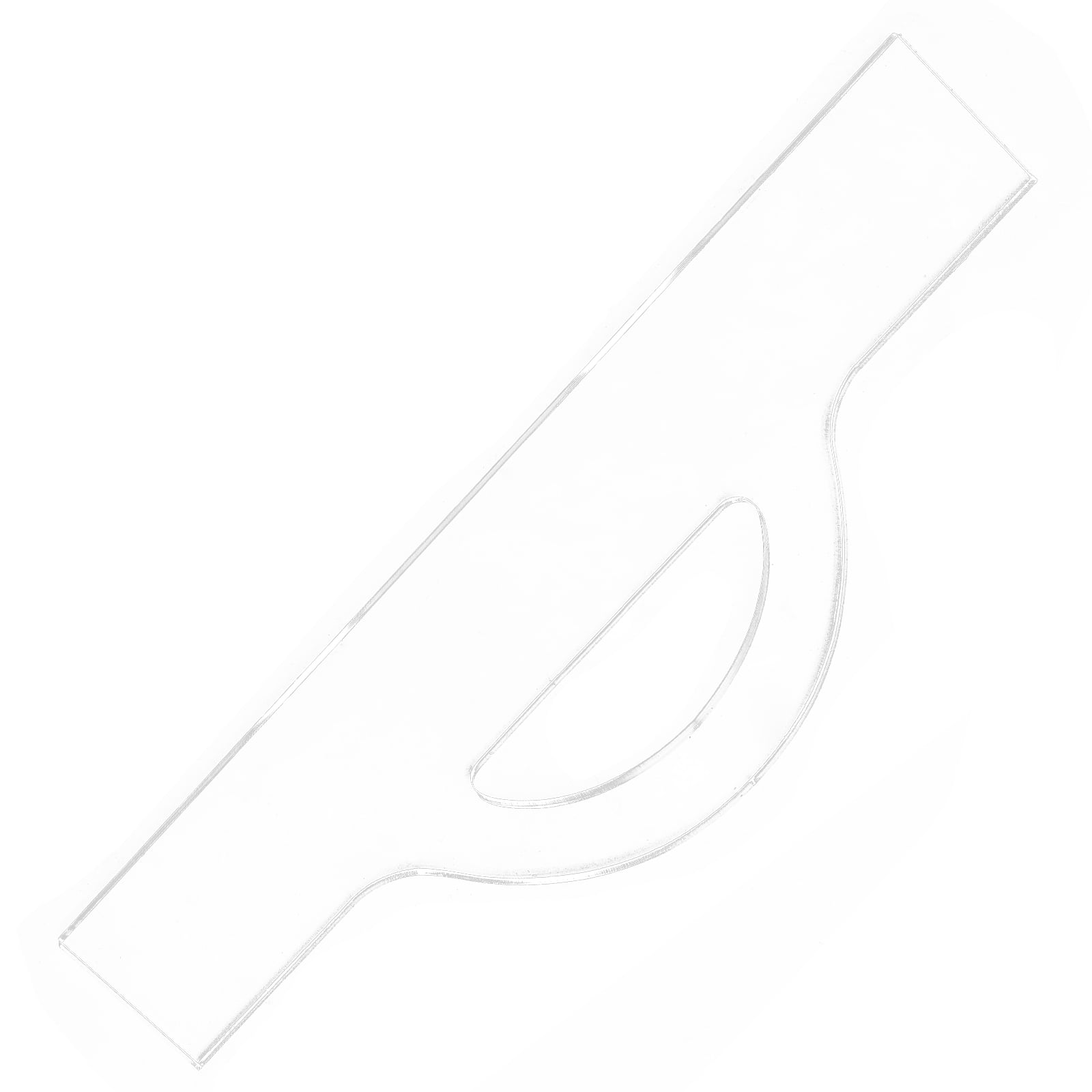 Cutting Board Template Blank Stroke Chopping Clear Acrylic Handle ...