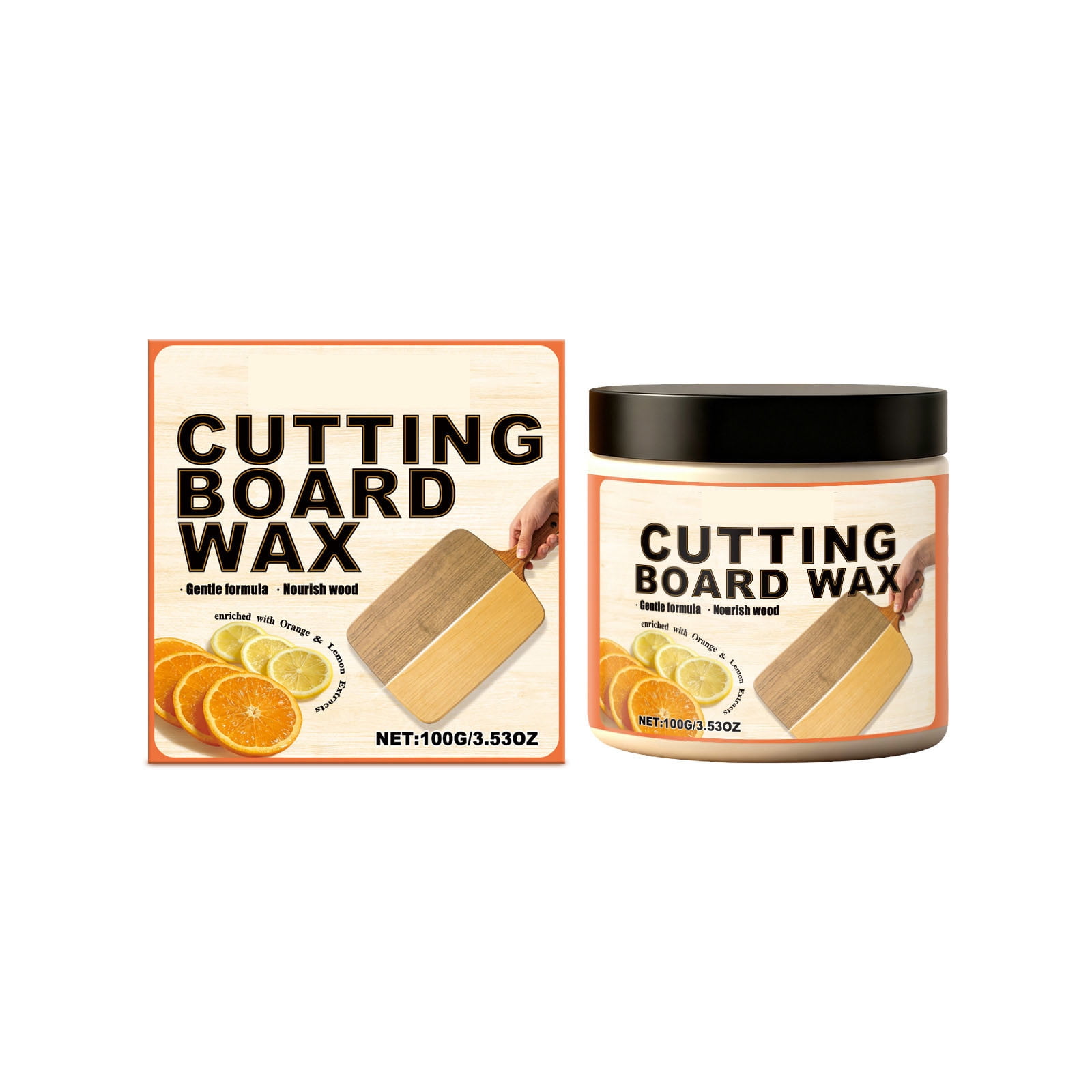 Cutting Board Wax Mineral Oil with Beeswax Butcher Block Conditioner ...