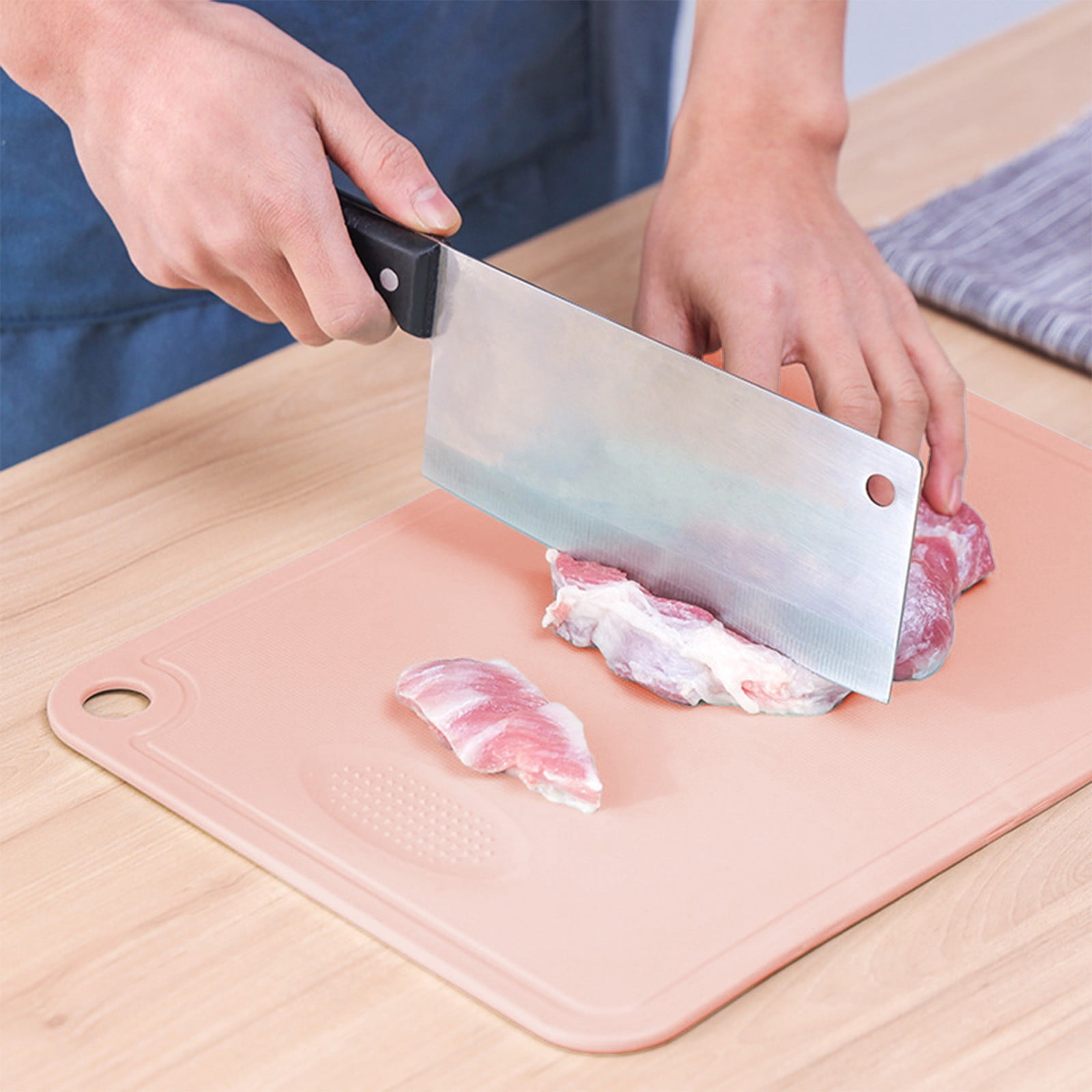 Cutting Board, Yrmaups Plastic Cutting Board with Non-Slip Edge ...