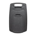 Cutting Boards for Kitchen w/Juice Groove, Non Slip Handles, Reversible ...