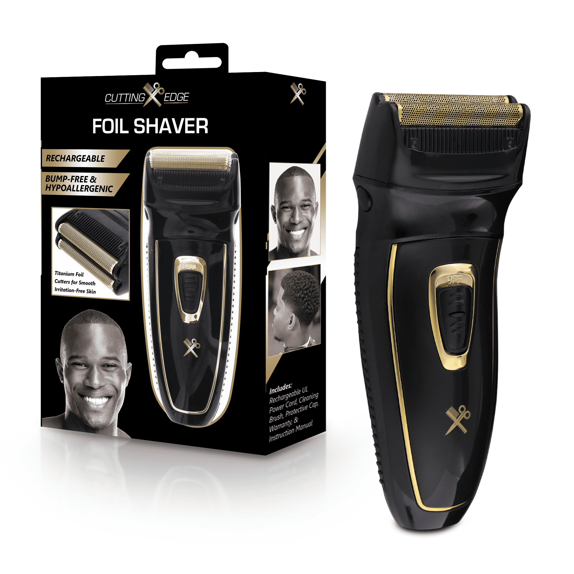Cutting Edge Foil Shaver for Men with Pop-Up Trimmer, Hypoallergenic ...