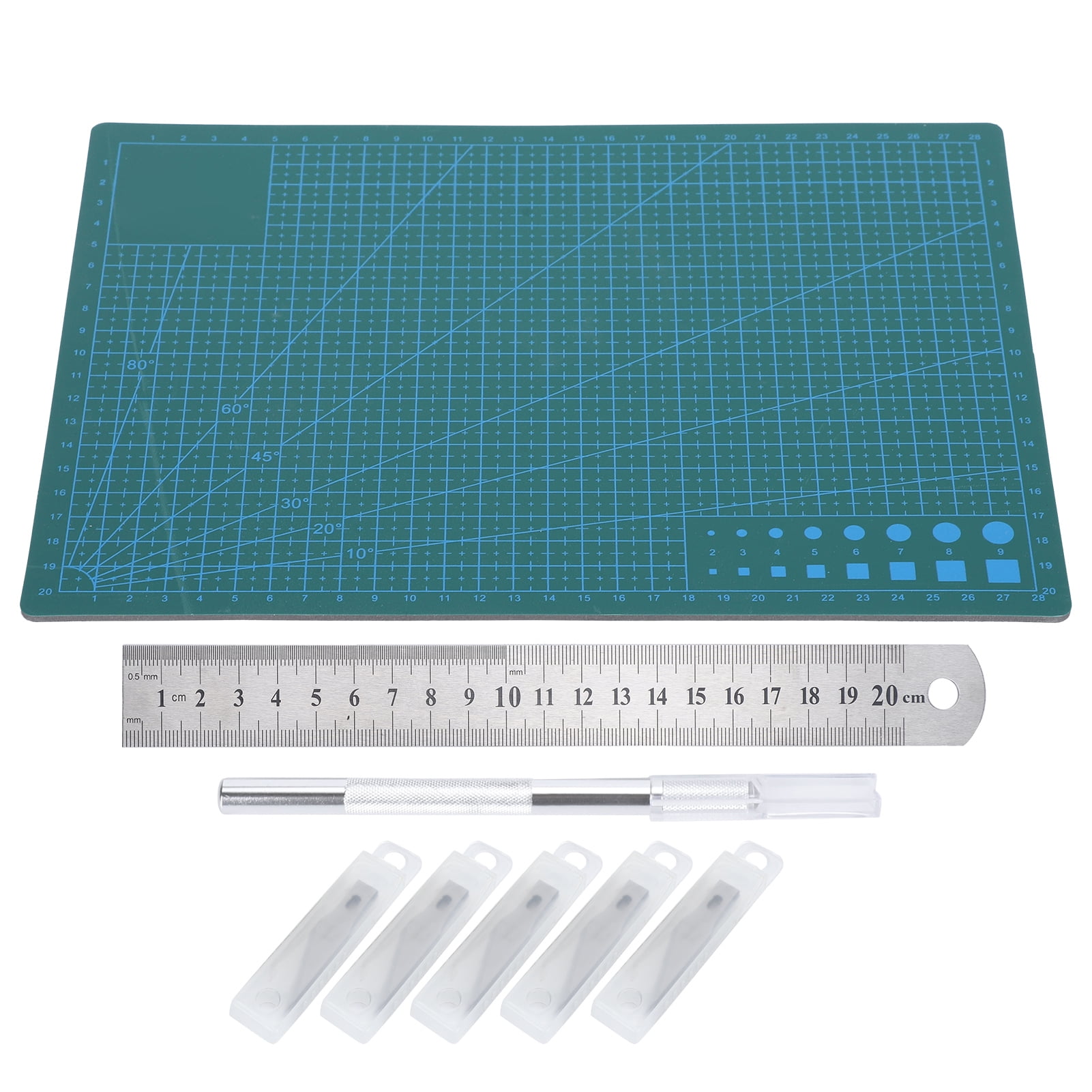 Cutting Mat A4 with Blade Model Cut Pad Craft Paper Carving Engraving ...