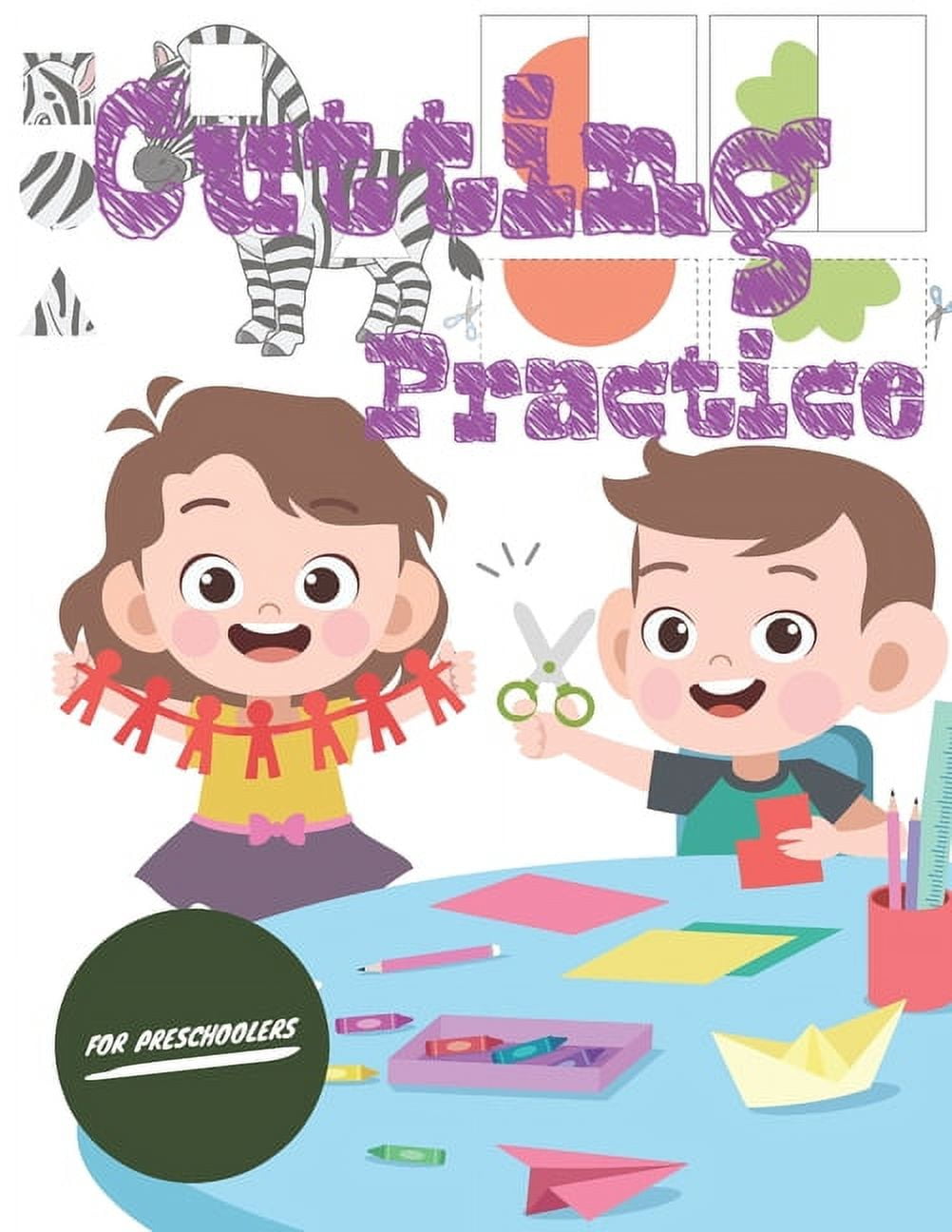 Cutting Practice: Scissor skills for preschoolers to kindergarteners ...