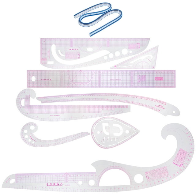 Cutting Ruler Sewing Rulers and Guides for Fabric French Curve Pattern ...
